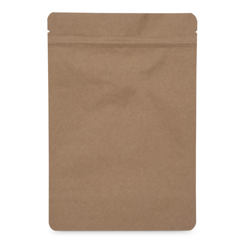 Doy Bag - 16 x 24 x 4 + 4 - Kraft Metalized - Nero Trade